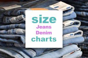 The complete International Jeans Size Chart Conversion