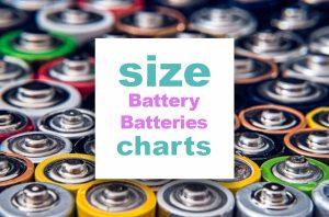 Battery Size Chart : what are the sizes of batteries?