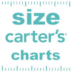 Carter's sizing from new born to kids (with easy to use size charts)
