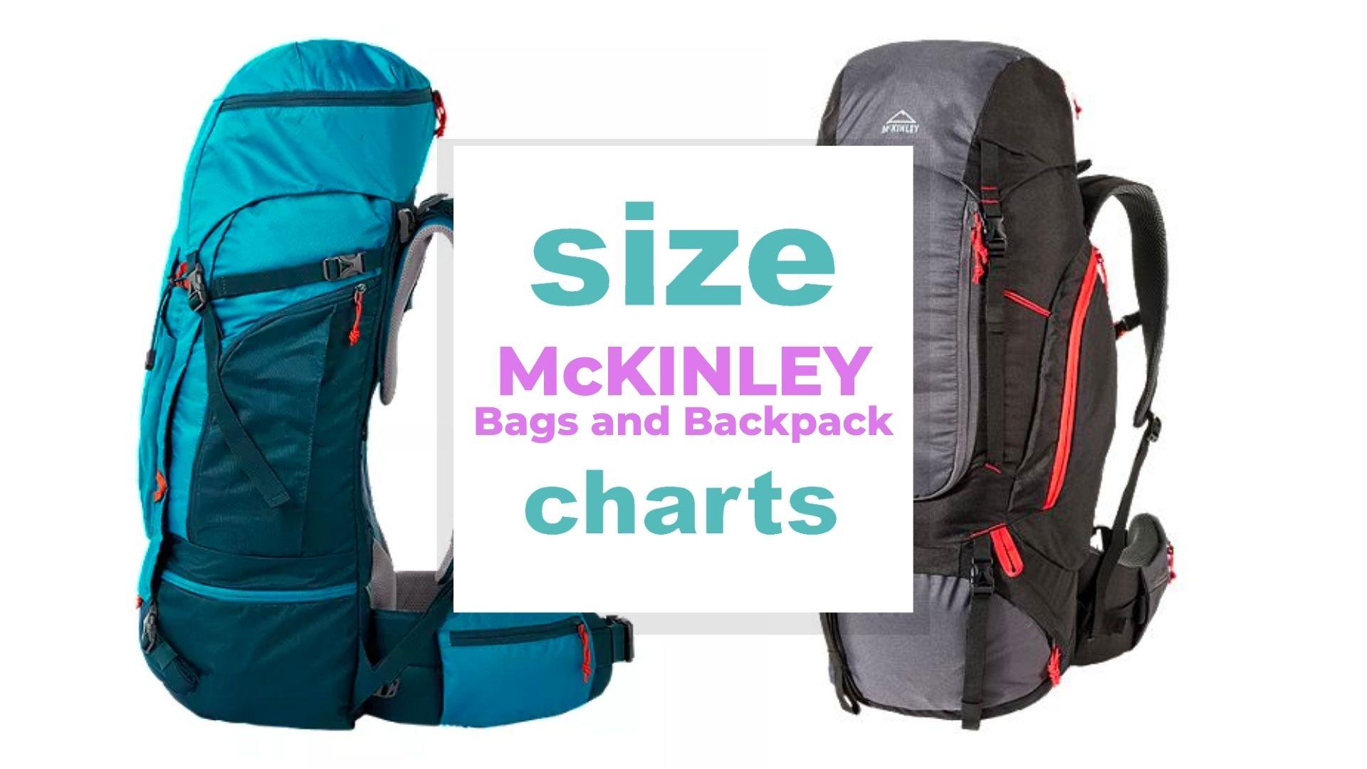 McKINLEY Bags And Backpack Sizes Size Charts When Size Matters