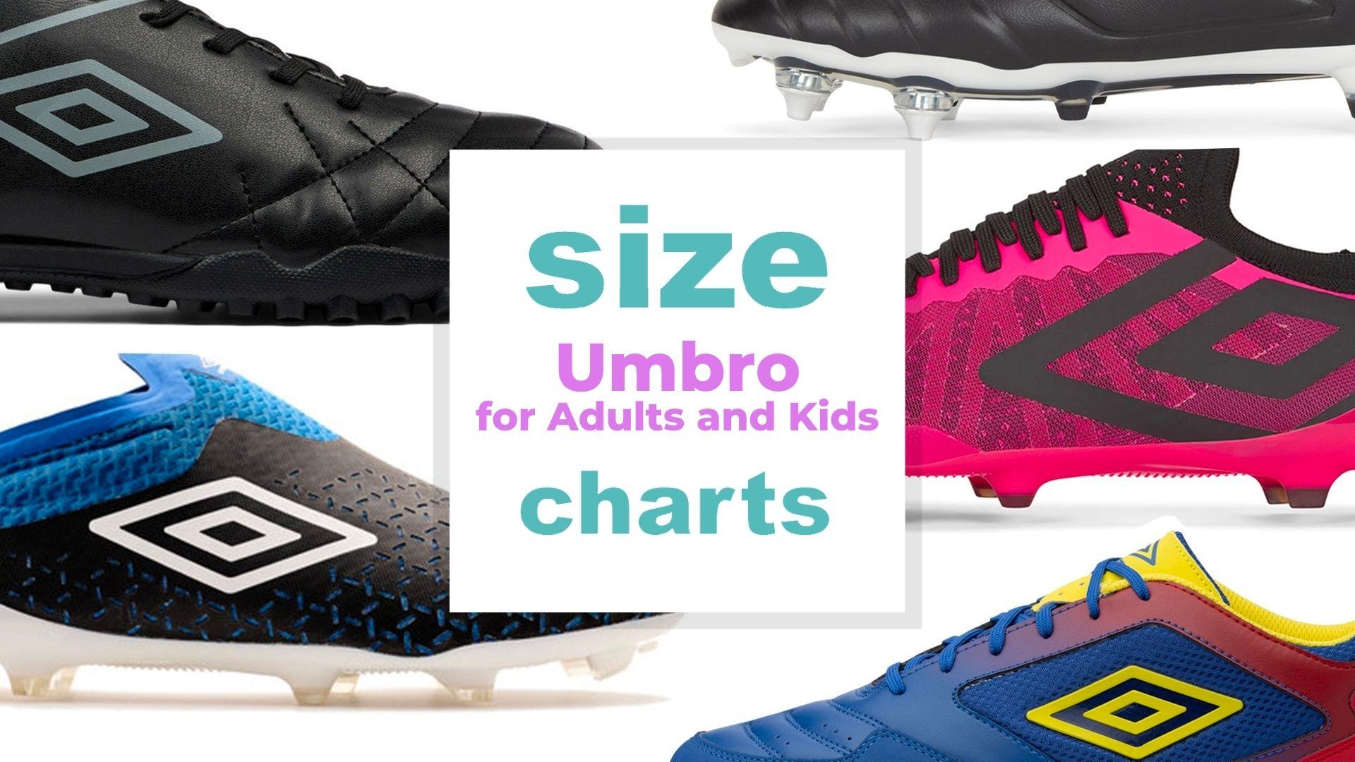 Umbro Size Charts for Adults and Kids - Size-Charts.com - When size matters