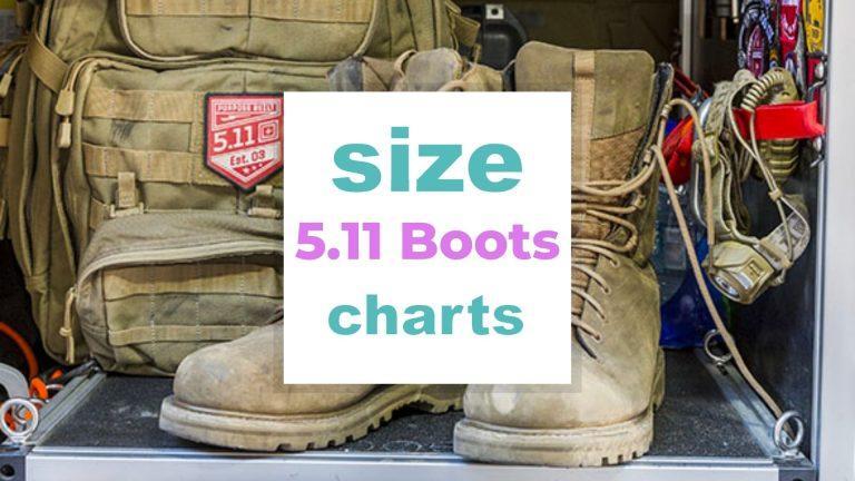 5.11 Boots Size Charts for Men and Women - Size-Charts.com - When size ...