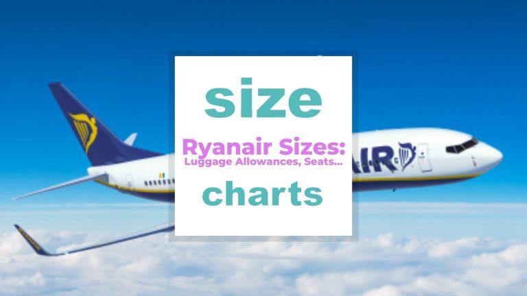 Ryanair Sizes: Luggage Allowances, Seats... - Size-Charts.com - When ...