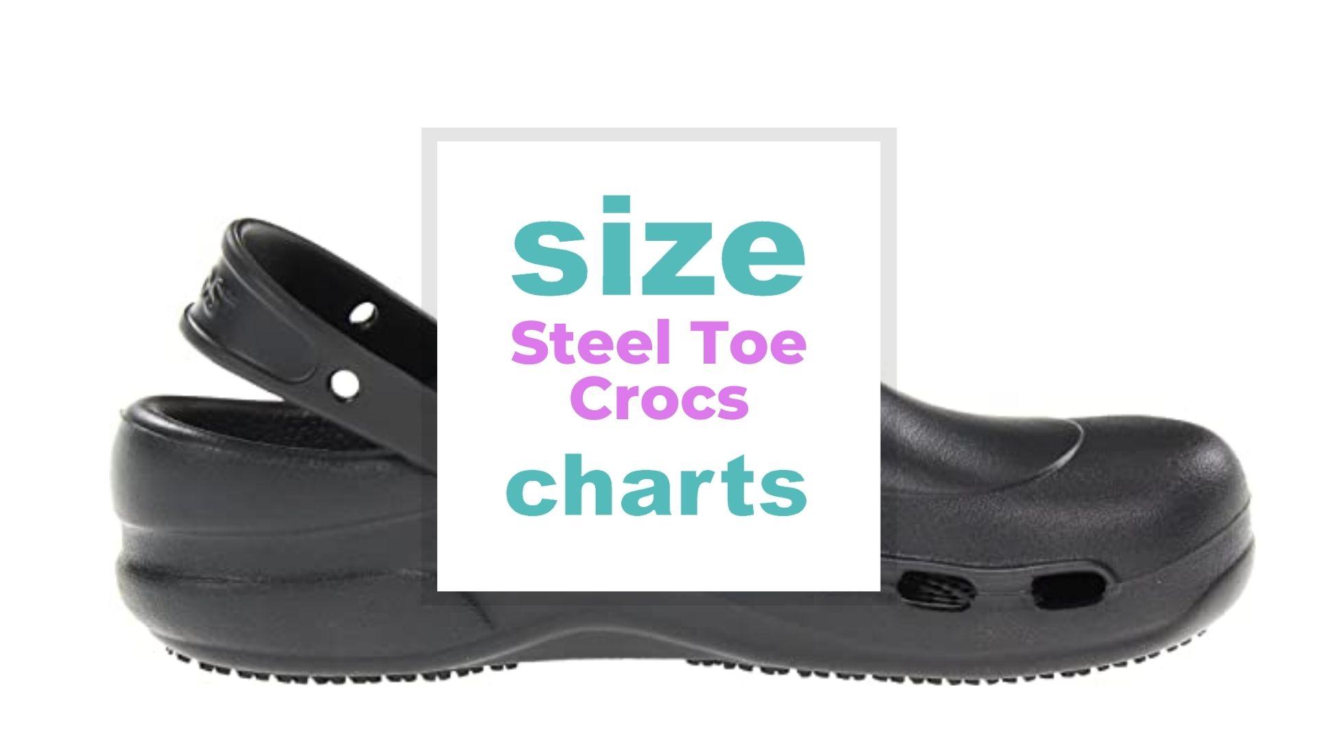 Steel Toe Crocs Size Guide for women and men