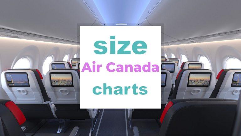 Air Canada Sizes: Luggage, Seats... - Size-Charts.com - When size matters