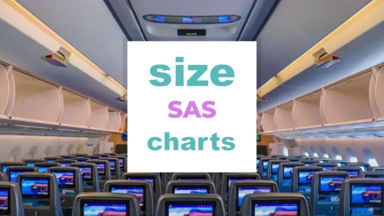 SAS Airlines Sizes: Luggage, Seats... - Size-Charts.com - When size matters