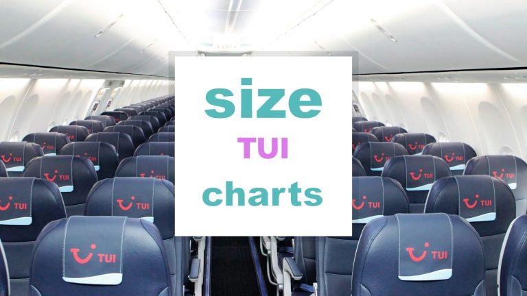 TUI Airways Sizes: Luggage, Seats... - Size-Charts.com - When size matters