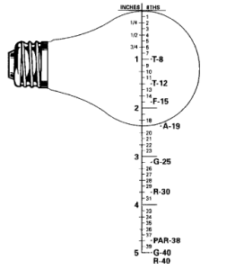 Light bulb Size : What are the different and standard bulb sizes?