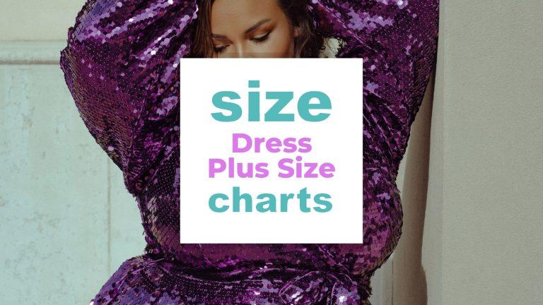 Dress Plus Size Chart and Fitting Guide for Curvy Women