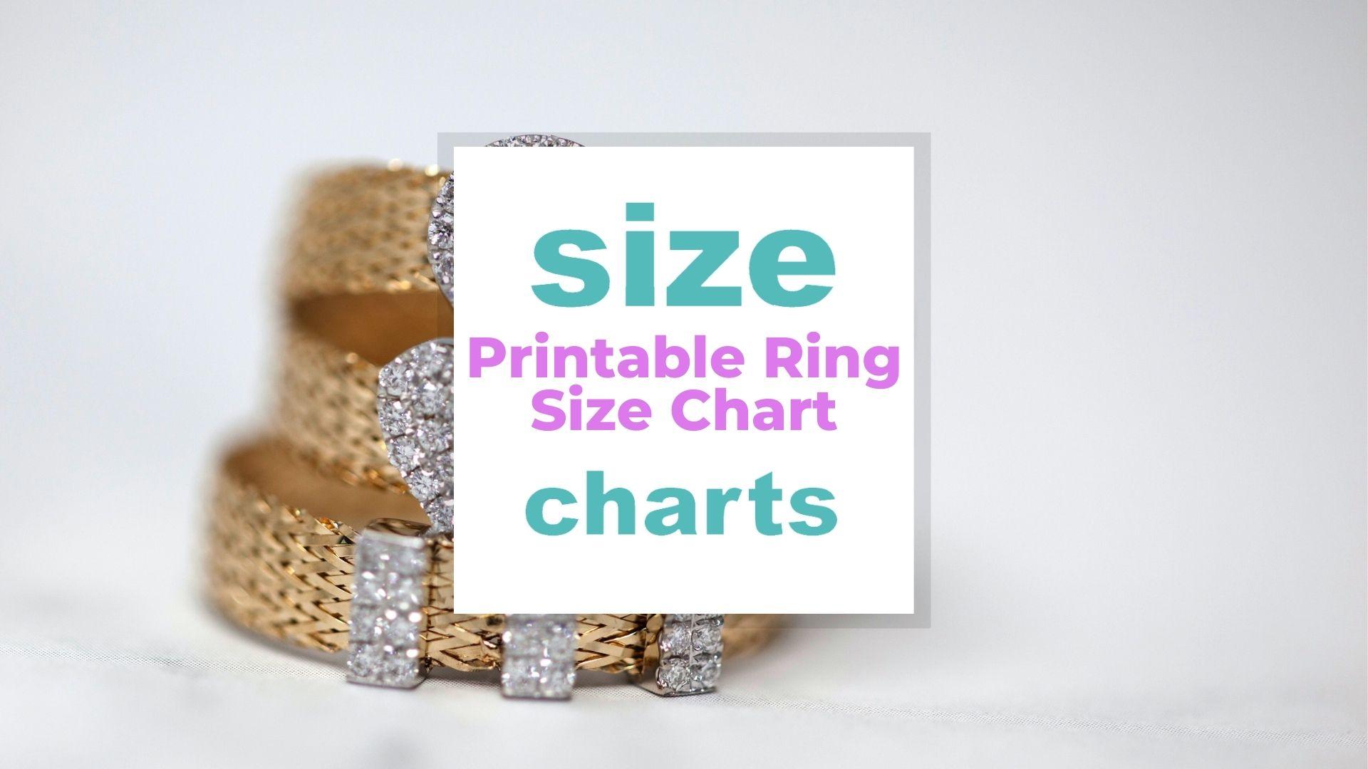 Printable Ring Size Chart and Measuring Tips