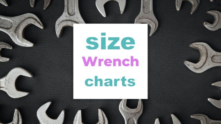Wrench Size Chart and Different Types converted in mm, sae,