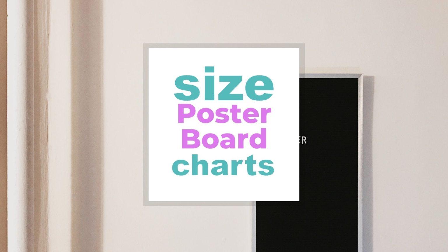 Poster Board Size by Type, Dimensions and Usage (Size-Charts Included)