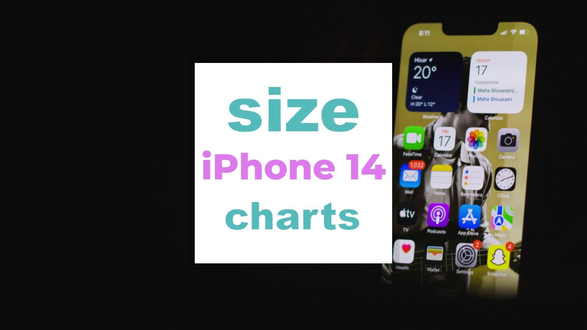 iPhone 14 Size Chart, Screen Dimensions and Size Comparison
