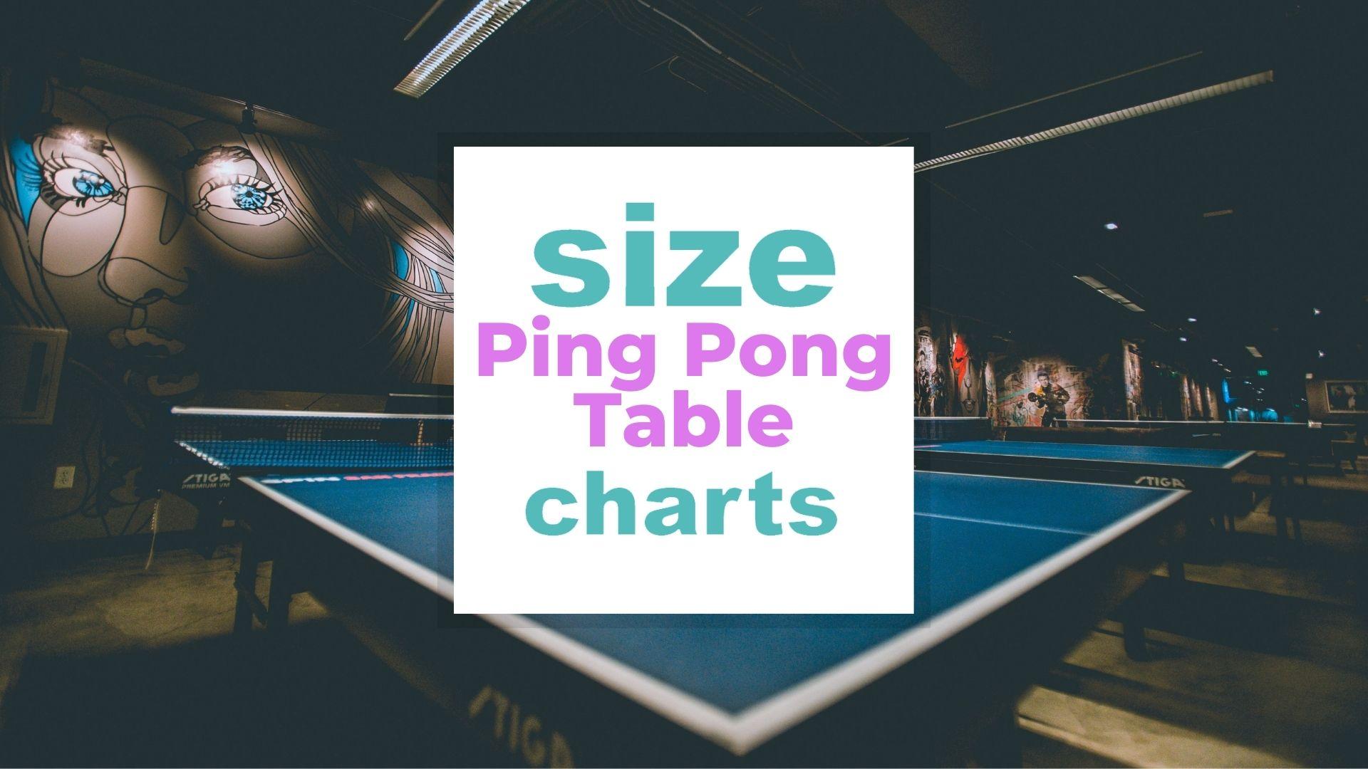 Ping Pong Table Size and Dimensions: a Complete Guide - Size-Charts.com ...